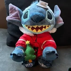 Build-A-Bear | Toys | Nwt Buildabear Blue Stitch In Red Outfit | Poshmark